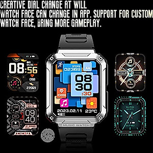 Smart Watch with Earbuds [GPS 45mm] 1.96" Full Touch Retina Display, Military Grade IP67 Waterproof Watch with Answer Calls and Send Messages…