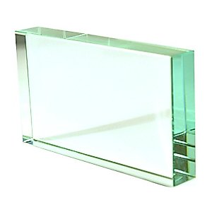 Optical Glass Rectangle: 3.9" (115mm) X 2.6" (65mm) X 0.7"(18mm), Made of high Quality Optical Glass