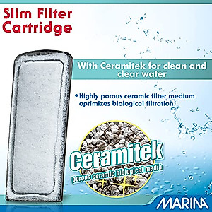 Marina Slim Filter Carbon Plus Ceramic Cartridge, (3 Pack) , 3 Cartridges each