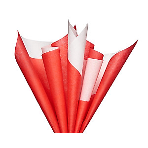 American Greetings Bulk Red and White Tissue Paper for Birthdays, Easter, Mother's Day, Father's Day, Graduation and All Occasions (125-Sheets)