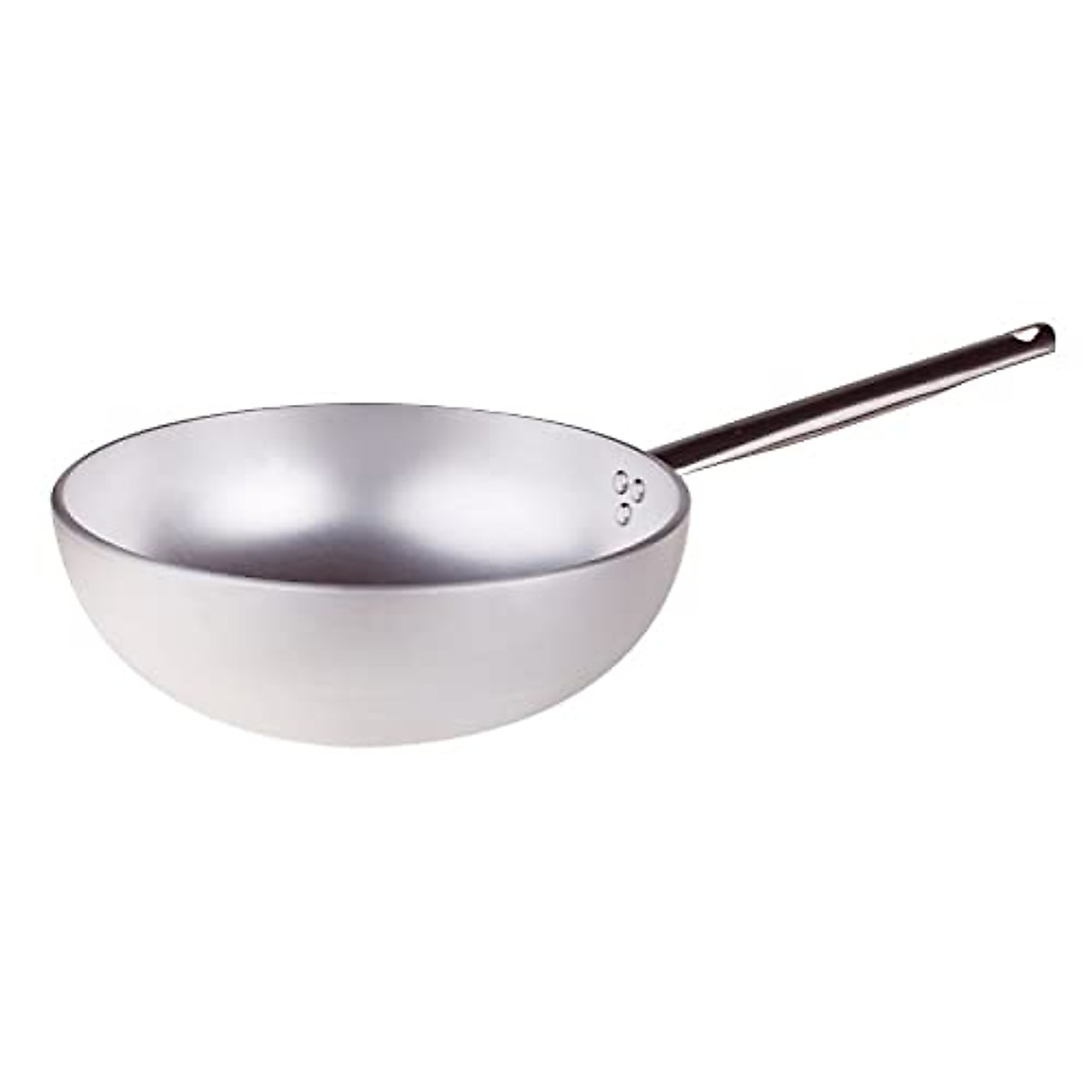 Pentole Agnelli Aluminium Professional 5 Mm. Radiant Wok with 1 Handle, Diameter 32 cm.