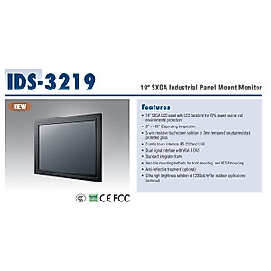 (DMC Taiwan) 19 inches SXGA 350 cd/m2 LED Panel Mount Monitor