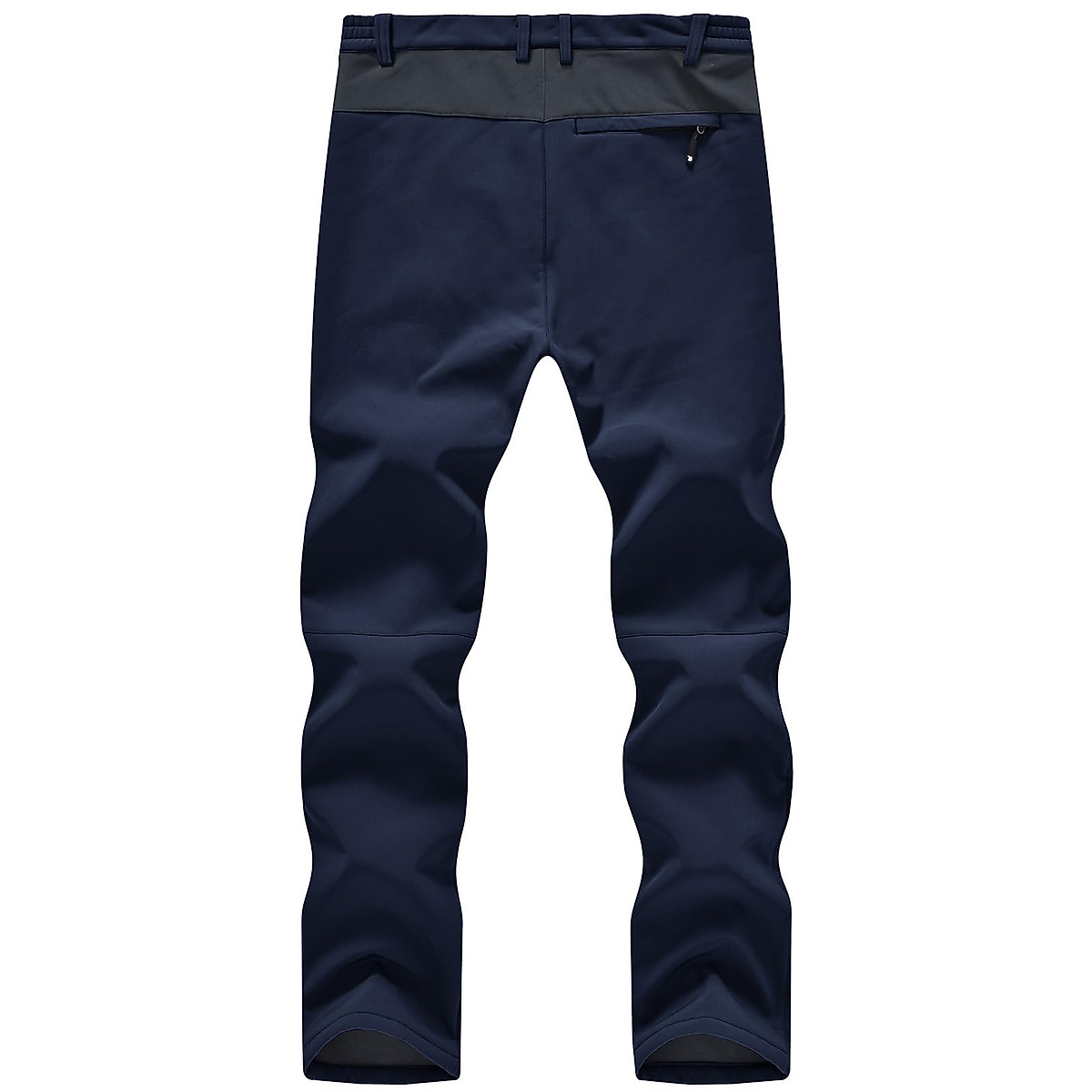 TBMPOY Men's Snow Ski Waterproof Softshell Snowboard Pants Outdoor Hiking Fleece Lined Wear Resistant Windproof Navy 34