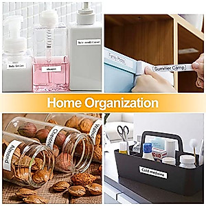 Compatible with Brother P-Touch TZe 231 Label Tape, TZe TZ Label Tape 12mm 0.47'' Laminated for Brother PTouch D220 D210 D410 D400 D610 Label Maker, 1/2Inch Black on White Label Tape, 6 Pack