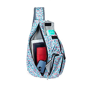 Malirona Sling Bag for Women Sling Backpack Hiking Daypack Multipurpose Crossbody Chest Bag (Orange)