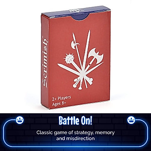 Nexci Scrimish Card Game - Strategy Games for Two Players Including Adults, Teens, Kids and Families That is Easy to Learn for Party or Travel