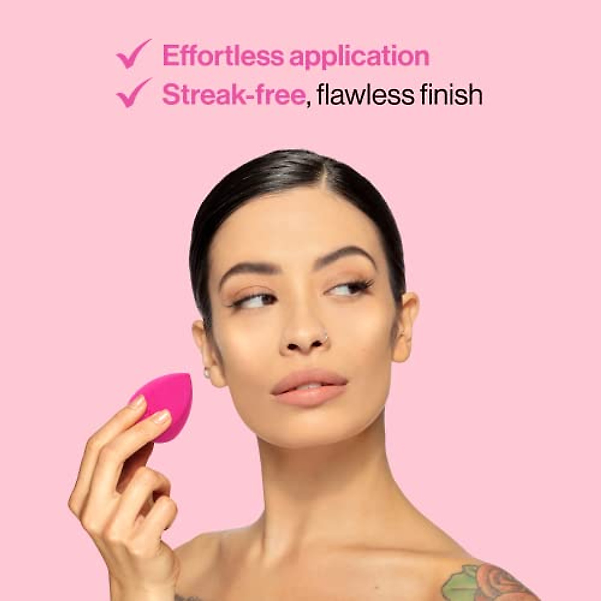 Makeup Sponge By Wet n Wild Blending Beauty Sponge for Liquid, Cream, and Powder, Vegan, Cruelty Free