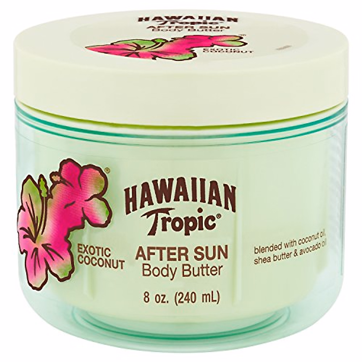 Hawaiian Tropic After Sun Lotion Moisturizer and Hydrating Body Butter with Coconut Oil, 8 Ounce