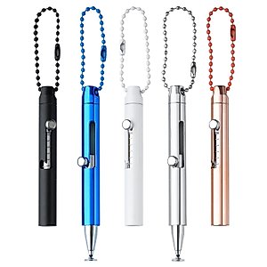 Stylus Pens for Touch Screens, Abiarst Portable High Precision Capacitive Stylus for iPad iPhone Samsung Galaxy All Universal Touch Screen Devices (5-Pack(Black/White/Blue/Silver/Rose Gold))
