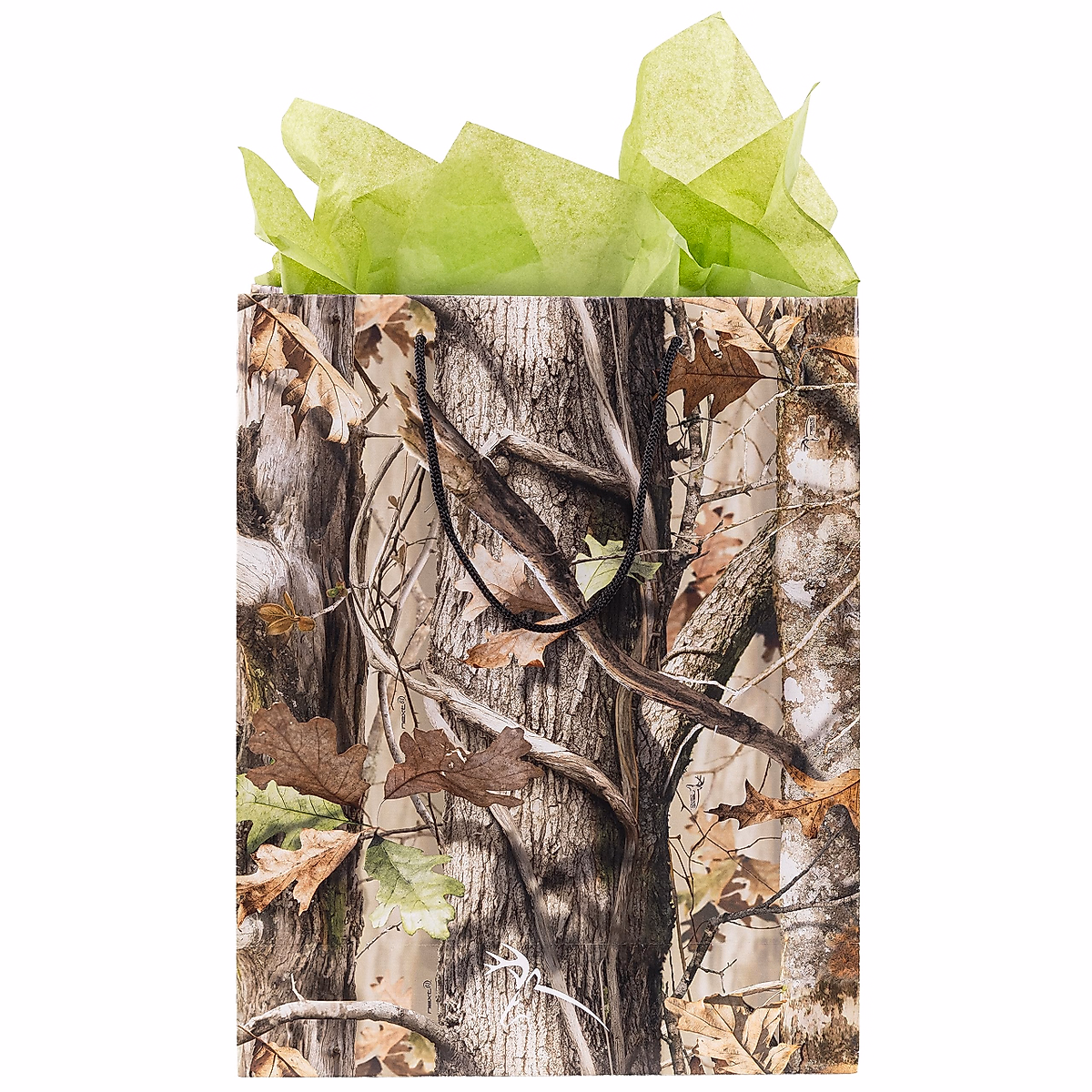 Havercamp Next Camo Party Gift Bag | 1 Count | Great for Hunter Themed Party, Camouflage Motif, Birthday Event, Graduation Party, Father's Day Celebration