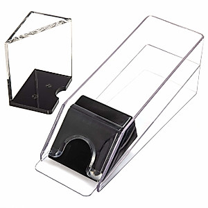 Brybelly Blackjack Shoe Collection|Clear Casino Grade Acrylic for Standard Size Poker Deck| Shoe & Discard Tray - 6 Deck Size