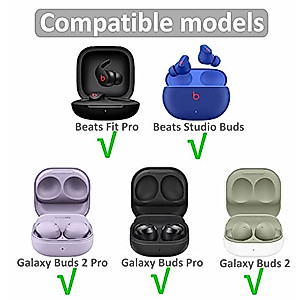 3 Pairs Memory Foam Compatible with Beats Fit Pro Ear Tips Buds, S/M/L 3 Size Replacement Cancel Noise Anti-Slip Fit in Case Comfortable No Silicone Pain Earbuds for Beat Fit Pro - Black