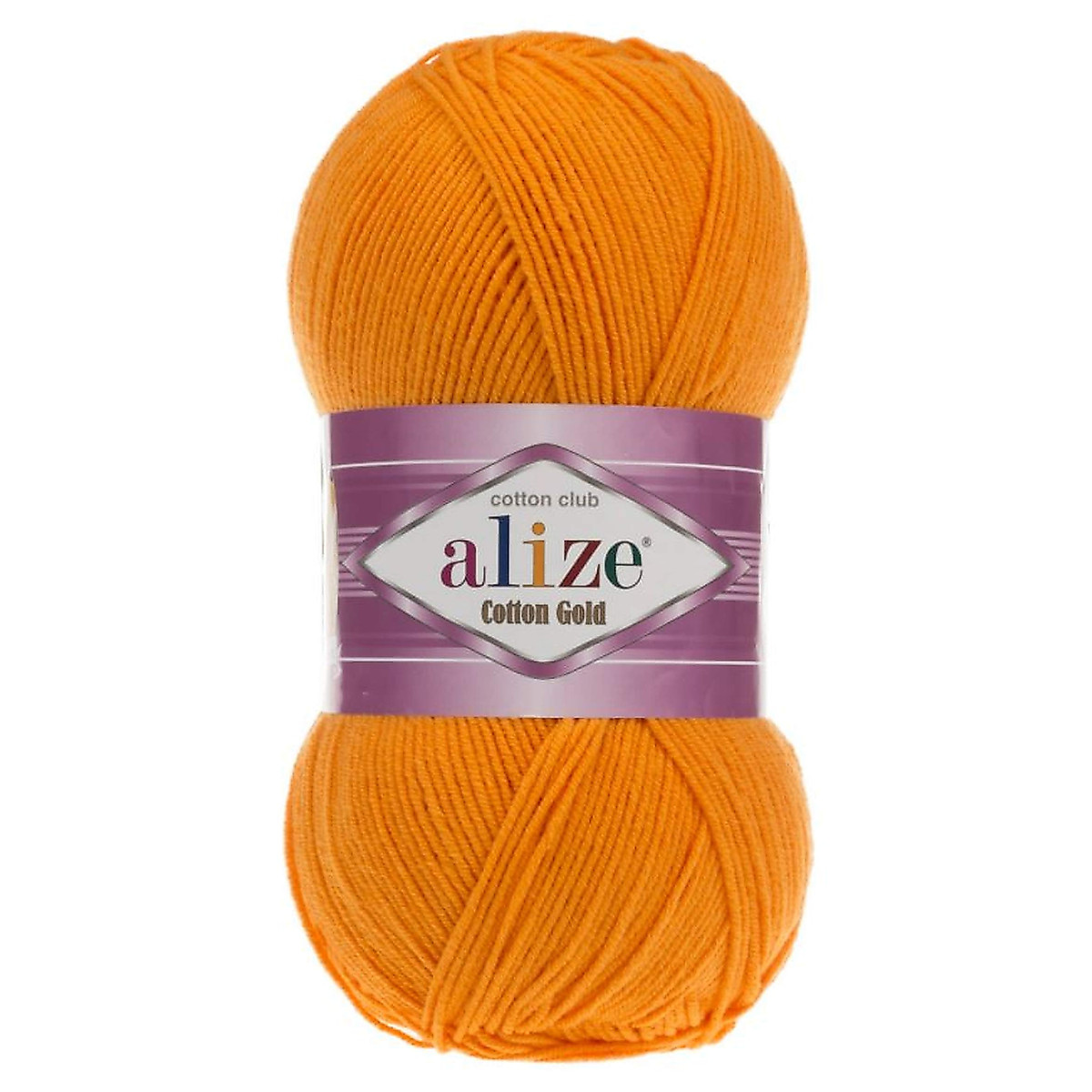 55% Cotton 45% Acrylic Alize Cotton Gold Yarn 1 Skein/Ball 100 gr 360 yds (83-Pumpkin)