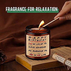 GSPY Scented Candles - Happy Birthday Candles for Men, Women - Funny Birthday Candles, Funny Birthday Gifts for Husband, Boyfriend, Best Friend, Son, Daughter, Gay, Guy - Happy Bday Gifts for Him, Her