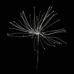Romantic Valentine's Day Plastic Material Fireworks Lights, LED Light Decor, High Brightness Warm White Energy Saving for Garden Corporate Parties Wedding Decoration Home Courtyard(White Light)