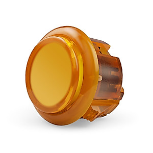 qanba Gravity KS Mechanical Arcade Buttons 30mm Snap-In Mechanical Pushbutton (Boxed (Clear Orange D11(8 pcs))
