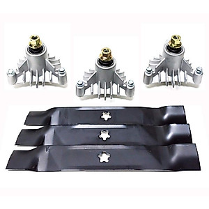 proven part Deck Rebuild Kit fits Craftsman Husqvarna 46 in. Blades Spindles 532143651 170698 532176084 143651