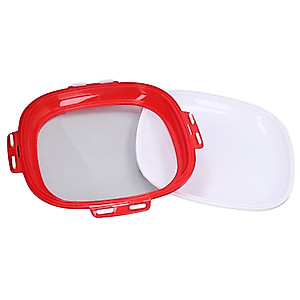 Food Preservation Trays, Food Grade TPU Plastic Wrap, Reusable Food Storage Container Stackable Fridge Organizer Case for Kitchen(Red)