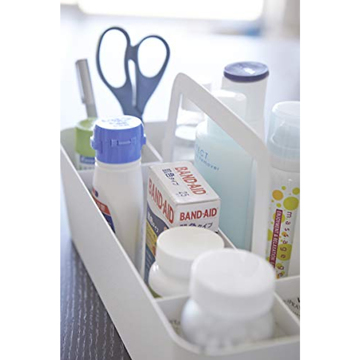 Yamazaki Home Tool Box, Steel, Large, Handle, No Assembly Req.