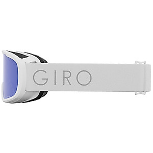 Giro Moxie Ski Goggles - Snowboard Goggles for Women & Youth - White Core Light Strap with Grey Cobalt/Yellow Lenses
