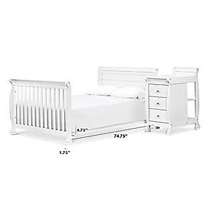 DaVinci Full-Size Conversion Kit (M5589) for Kalani Crib and Changer Combo in White