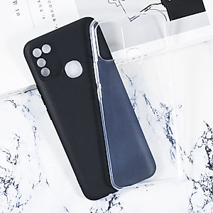 for Infinix Hot 10 Play Case, Soft TPU Back Cover Shockproof Silicone Bumper Anti-Fingerprints Full-Body Protective Case Cover for Infinix Smart 5 India (6.82") (Transparent)
