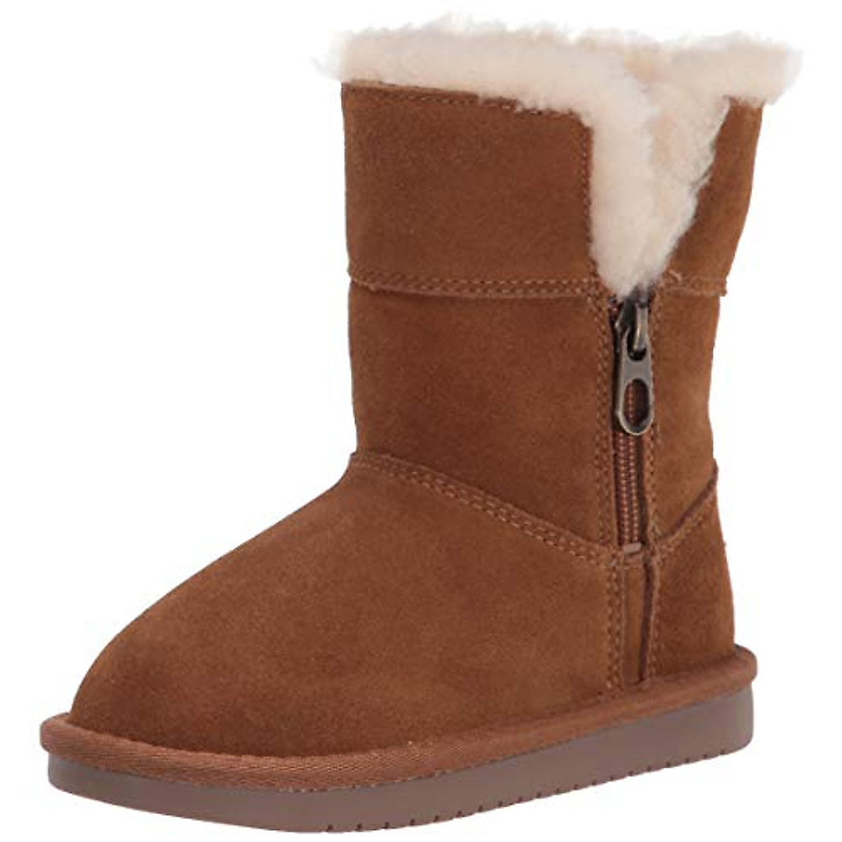 Koolaburra by UGG Unisex-Child Aribel Short Boot, Chestnut, 11 Little Kid US