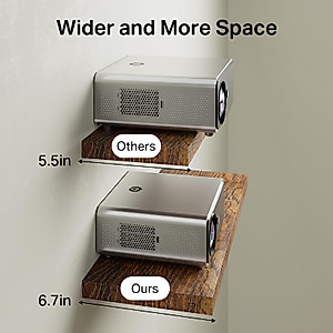 BAYKA Floating Wood Shelves - Wall Mounted for Bathroom,Bedroom,Living Room,Kitchen,Small Hanging Shelf for Books/Storage/Room Decor with 22lbs Capacity(Rustic Brown,Set of 3,15.7inch)