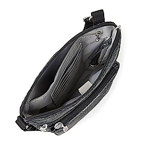 Baggallini womens Pocket With Rfid Crossbody Bags, Midnight Blossom, One Size US