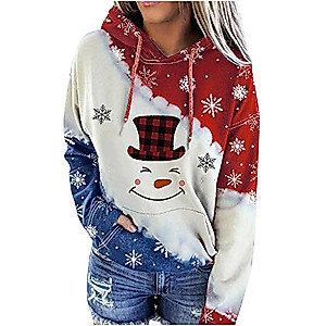 Christmas Shirts Womens Sweaters Lightweight Snowman Novelty Funny Tunic lace Classic Tops Eyelet Embroidery Flap Detail Black Zip up Hoodie Women Sports Bras for Women Tops