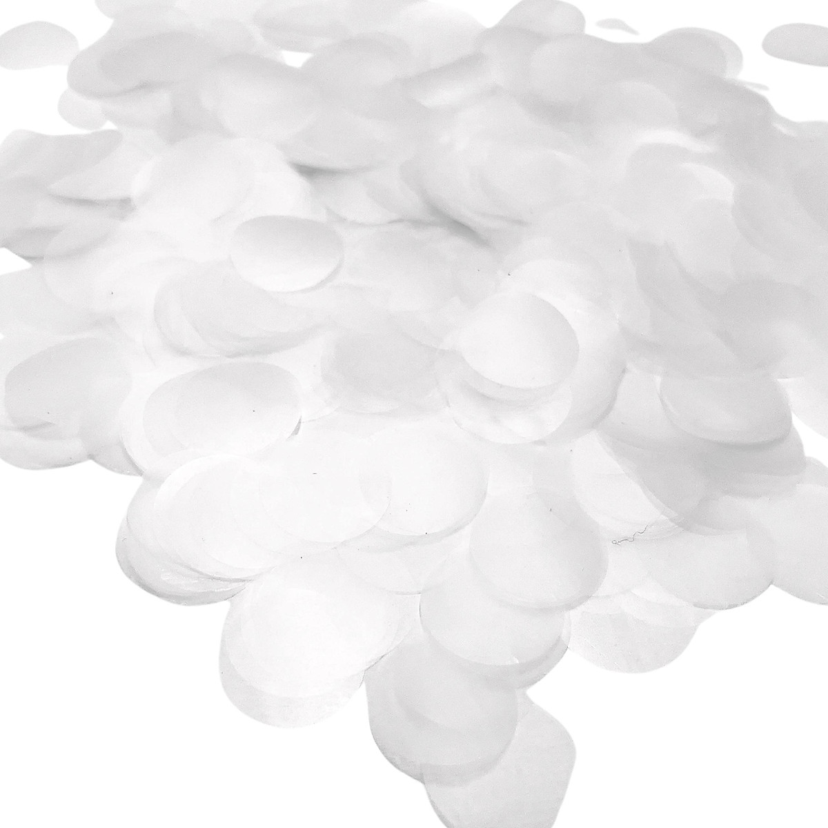 Dissolving Water Soluble Rice Paper Confetti White Wedding Confetti 20000 Pieces 150 Gram 2CM Biodegradable Circle for Send Off Outdoor Beach Reception Ceremony Celebration Classic Modern Decoration