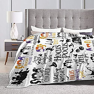 Halloween Blanket,Soft Flannel Blanket Air Conditioner Blanket Sofa Blanket Anti Pilling Throw Blankets 50"X40"