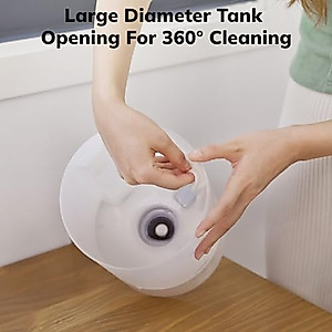 YOGIN Humidifiers for Bedroom Large room,Top fill 2.5L Ultrasonic cool mist Humidifiers for Baby Nursery and Plants,Up to 24 Hours, 24db Quiet,Night Light, Auto Shut Off, Easy Clean Humidifier