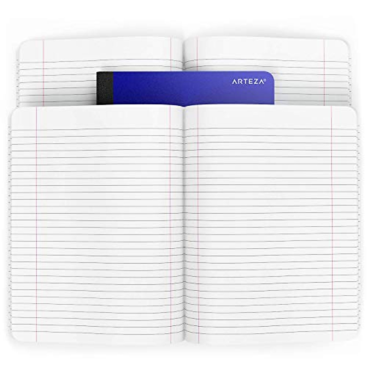 ARTEZA Composition Notebooks, 9.75 x 7.5 Inches, Pack of 8, 100 Sheets Each, College Ruled Books for Studying and Taking Notes