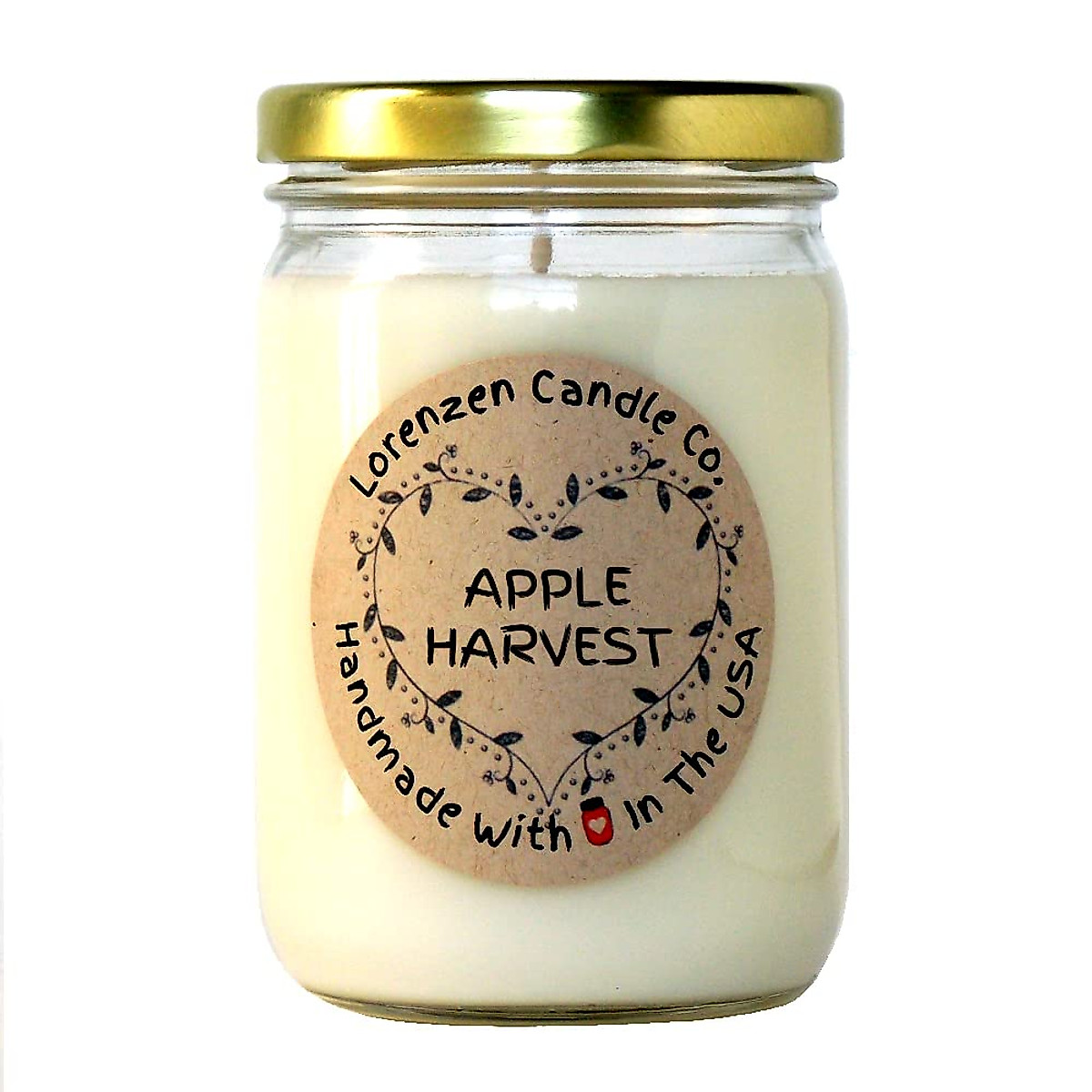 Apple Harvest Soy Candle, 12oz | Handmade in The USA with 100% Soy Wax