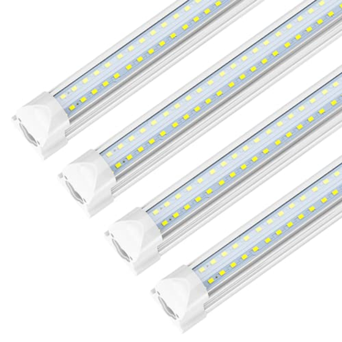 SHINESTAR 4-Pack LED Shop Light 4FT, Plug in, 40w 5000LM 5000K Daylight, Linkable T8 Tube Lights for Garage, Workshop, Basement