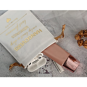 Cytdkve Gold Foiled Hangover Favor Bag Bachelorette Party Favor Bag, Wedding Survival Kit Bags Bridesmaid Gift Bags for Wedding Bridal Shower (10 Pieces, White, 5 x 7 Inch)