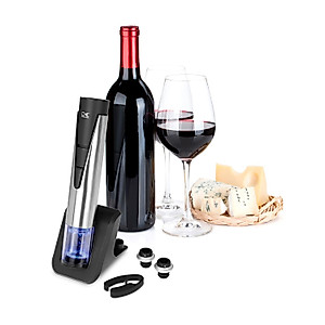 Kalorik Wine Opener and Preserver, Medium, Gray