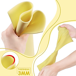 6 Sheets Large Tattoo Practice Skin 8 x 12 Inch Fake Tattoo Skin Kit 3mm Thick Fake Skin Double Sides Silicone Skin for Beginners and Experienced Artists