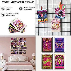 BATHTOI Wall Collage Kit Aesthetic Pictures (Trippy2)