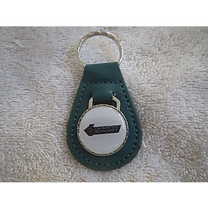 1982-1987 REGAL GRAN NATIONAL GRAN SPORT LOGO LEATHER KEYCHAIN - TEAL