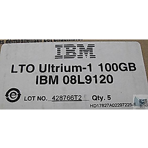 IBM 08L9120 LTO-1 Ultrium-1 Data Cartridges Qty 5 Per Box