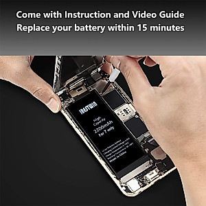 IBESTWIN Battery for iPhone 7 High Capacity 2200mAh Replacement Battery for IP 7 with Full Remove Tool Kit Adhesive and Instruction-3 Years Warranty