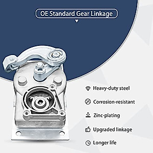 379160, RV Gear Box Linkage with A, Compatible with Lippert Kwikee Electric Steps Series 22, 23, 28A, 30, 32, 33, 34, 35, 36, 38, and 40 | New, Grey, 8-1/4" L x 3-1/4" H x 4-1/4" W, Replace# 1101425