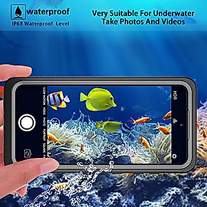 Samsung Galaxy S21 FE 5G Waterproof Case with Built-in Screen Protector Dustproof Shockproof Drop Proof Phone Rugged Full Body Underwater Protective Cover for Samsung Galaxy S21 FE 5G 6.4" Black