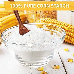 Roots Circle 100% Pure Corn Starch | 1 [17oz] Airtight Container | All Natural Thickener for Soups, Stews, Gravy, Baking Pies, Puddings & Cakes | Gluten-Free, Non-GMO, Vegan, Kosher, Food-Grade