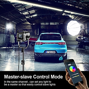 GVM 150W RGB Video Light Kit, 2700K~7500K Bi-Color LED Video Light Photography Studio Lighting Kit with Lantern Softbox & Stand, Continuous Output Lighting Kit with 8 Lighting Effects, CRI 97+
