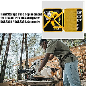 Khanka Hard Storage Case Replacement for DEWALT 20V MAX XR Jig Saw DCS334B / DCS335B, Case only