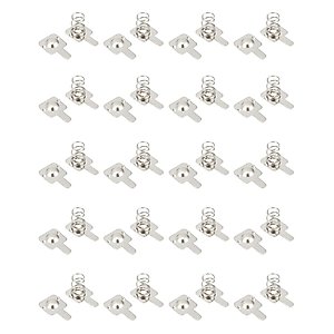 AA AAA Battery Springs YQBOOM 20 Pairs Metal Batteries Spring Contact Plate Replacement for Remote Control Battery Charger 9mmx9mm