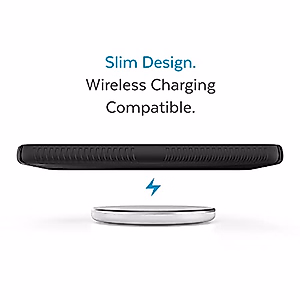 Speck Samsung Galaxy S23 Plus Case - Drop Protection, Extra Grip, Scratch Resistant & Shock-Absorbent Case for Galaxy S23 Plus - Slim Design Grip Protection S23 + Black Case - Grip Case Presidio2